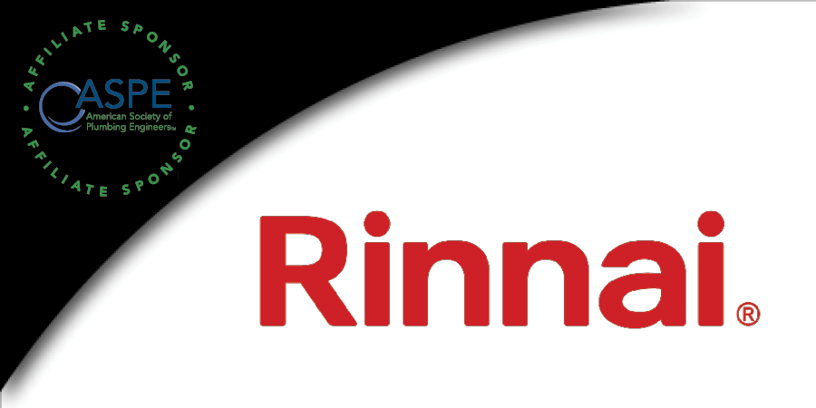 Tankless Water Heater Manufacturer Rinnai Joins ASPE's Affiliate Sponsor Program - ASPE Pipeline