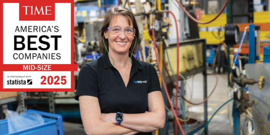 Watts Water Technologies Named Among America’s Best Midsize Companies 2025 by TIME - ASPE Pipeline